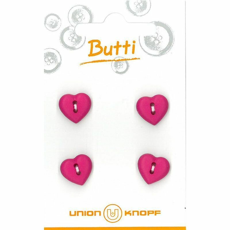 Пуговицы Union Розовые, 12 мм, 4 шт