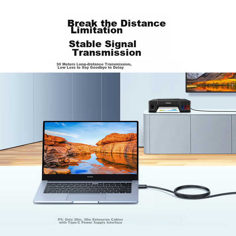 Lulian USB 2.0 Extension Cable, Male to Female Data Cable, Wireless Network Card Printer Camera Extender with Signal Amplifier, Engineering Grade, 10 Meters 10321