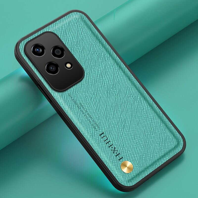 Кожаный чехол MyPads для Honor 200 Lite 5G (Хонор 200 Лайт 5G) классический, роскошный, деловой