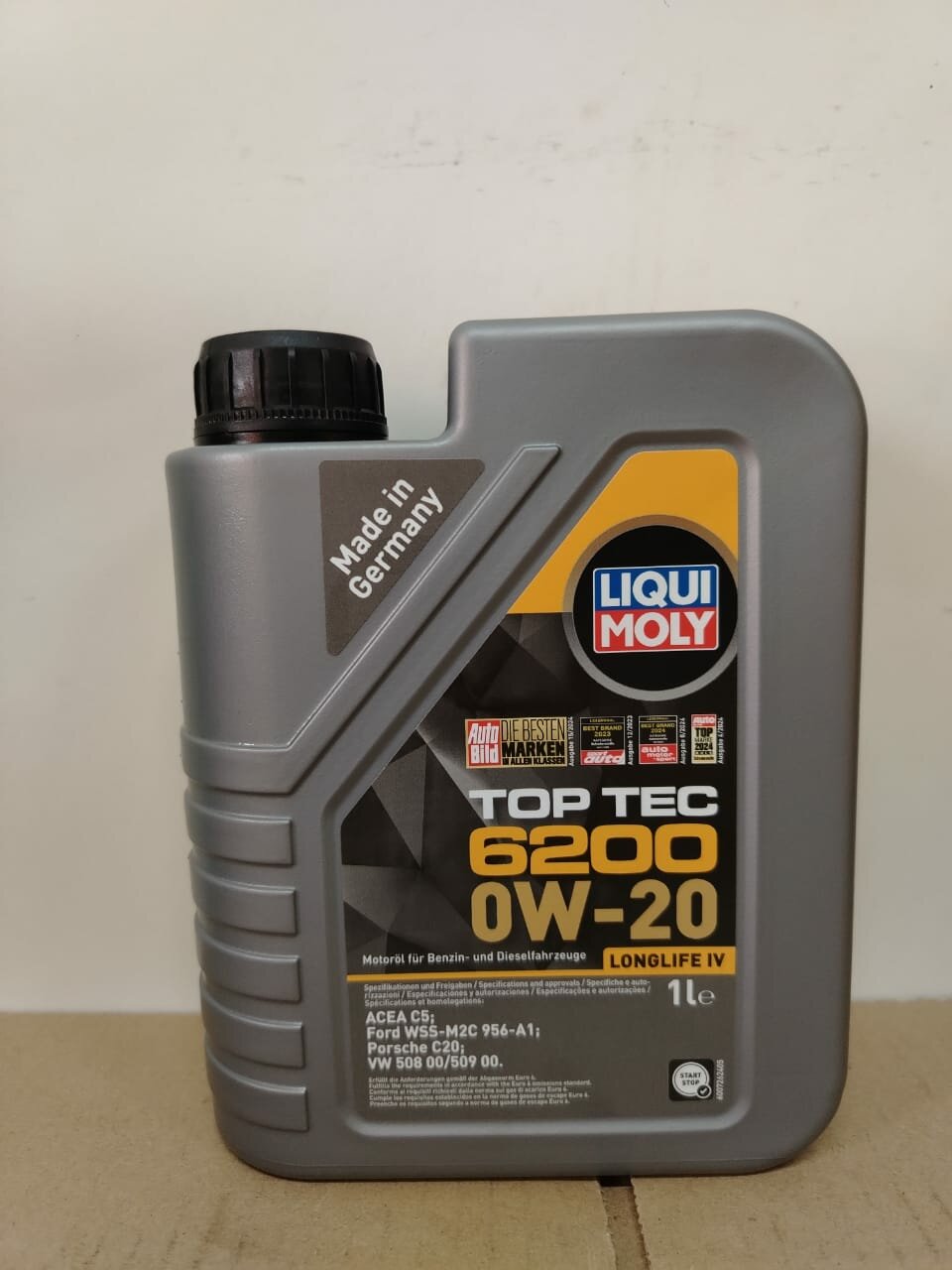 Масло моторное синтетическое Liqui Moly Top Tec 6200 0W-20, 1л, арт. 20787