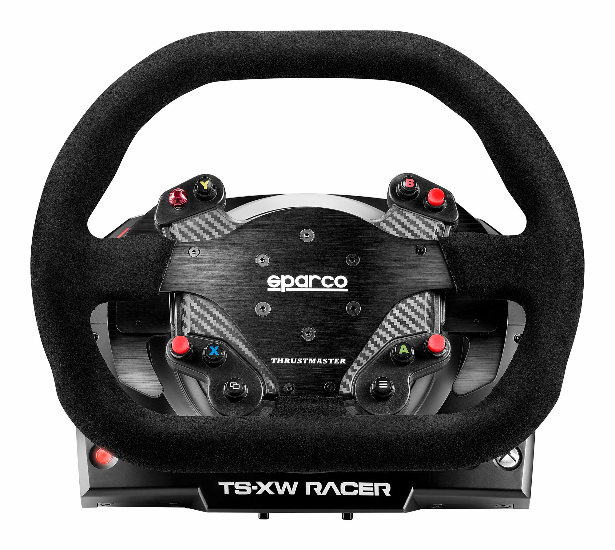 Руль игровой Thrustmaster TS-XW Sparco, виброотдача, обратная связь, проводное подключение, черный с педалями