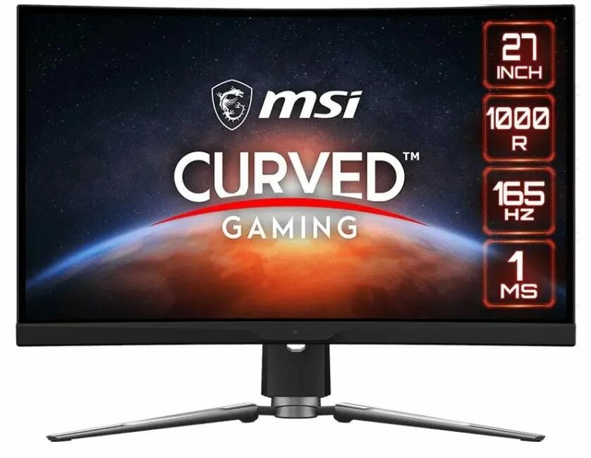 27" Монитор MSI MPG ARTYMIS 273CQR (9S6-3CC05T-021) черный - 2560x1440 2K@165Гц, VA, 1 мс, 3000:1, 550 Кд/м, 178/178, HDMI, Display Port, AMD FreeSync Premium