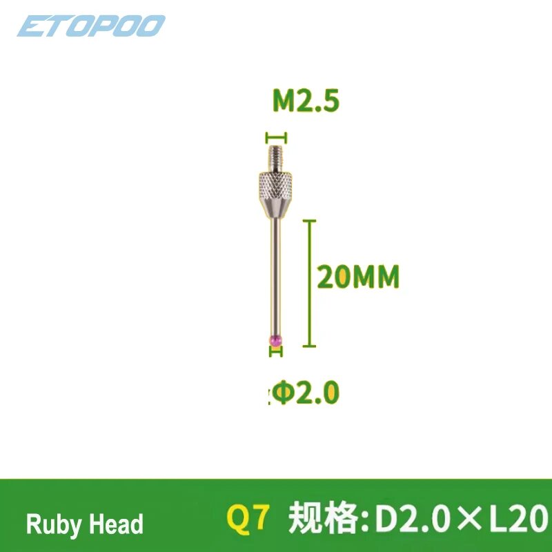 Индикатор циферблата ETOPOO Ruby Head D2.0xL20