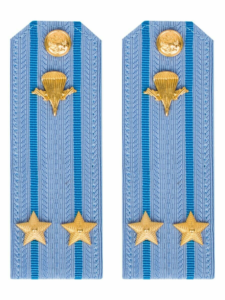 Погоны МО ВДВ голубые на рубашку Подполковник
