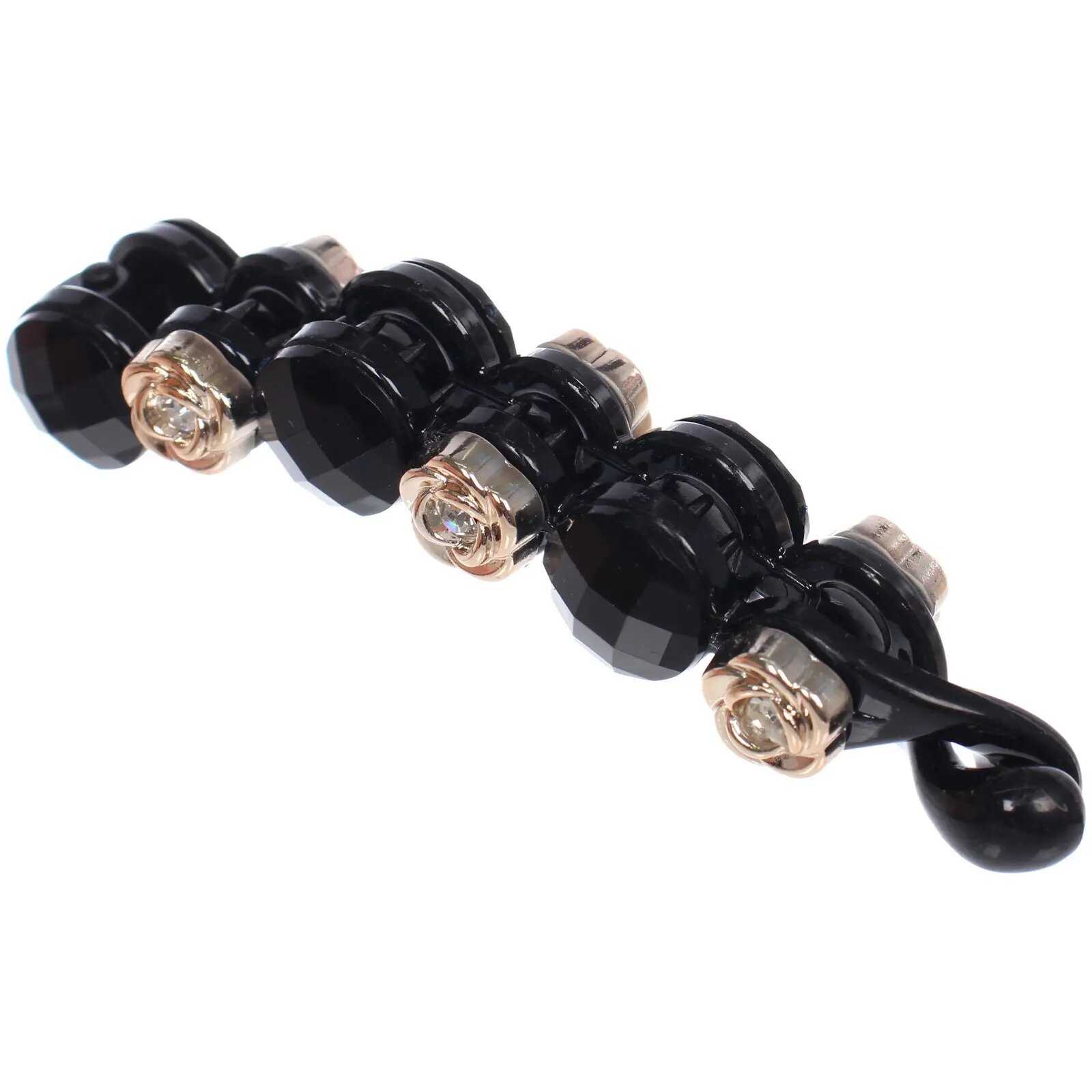 Заколка-банан для волос «PREMIUM», черная, 10см, стильный аксессуар