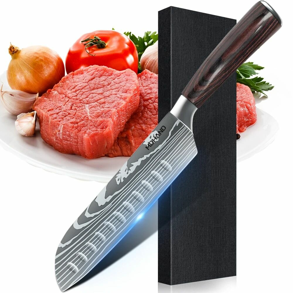 Кухонный нож, обвалочный, разделочный для разделки мяса, Стали Многоцелевой