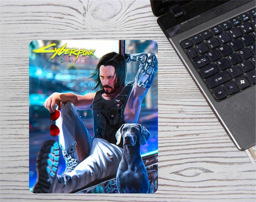 Коврик для мышки игровой 36 на 29 см GOODbrelok Киберпанк, Cyberpunk №5