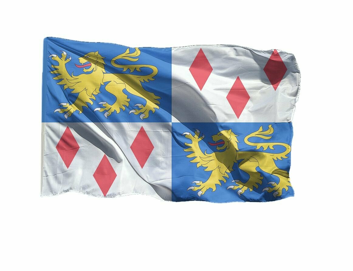 Флаг Королевства Ривия из Ведьмака 90х135 см на шёлке для ручного древка