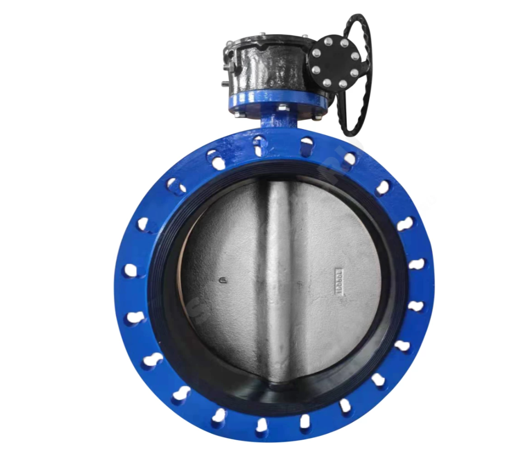 Затвор дисковый поворотный чугун Ду 250 Ру10/16 фл с редуктором диск чугун манжета EPDM Benarmo