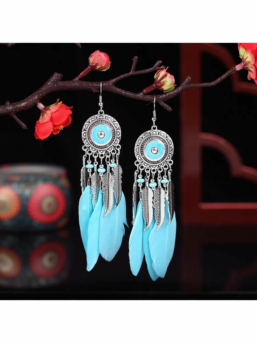 Серьги, искусственный камень