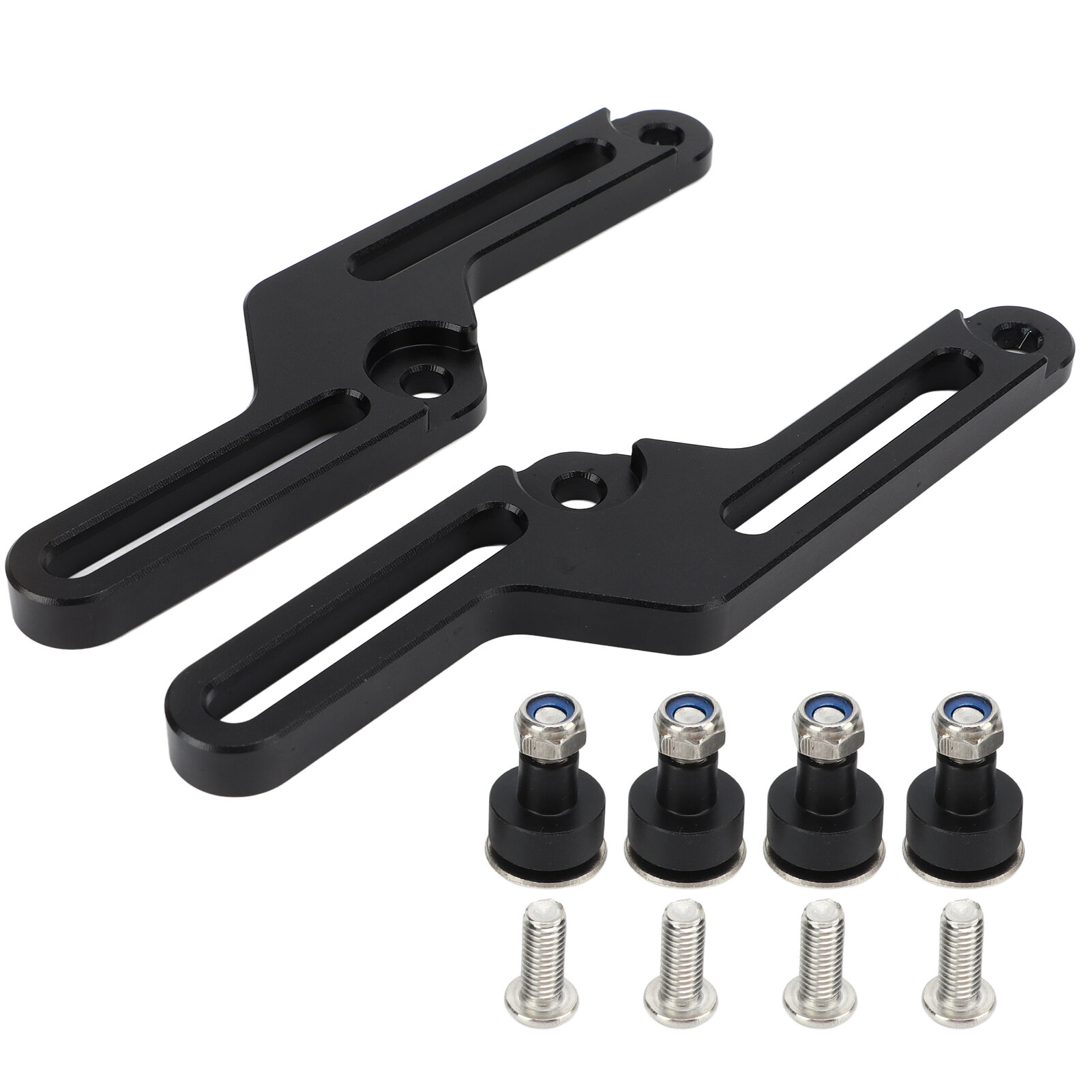 Комплект кронштейнов для крепления ветрового стекла мотоцикла SUZUKI V‑STROM DL650 2017‑2020, черный