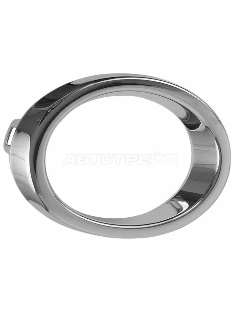 Рамка противотуманной фары AKRADO TRK2262, для Renault Logan II, внутри, хром(Справа)