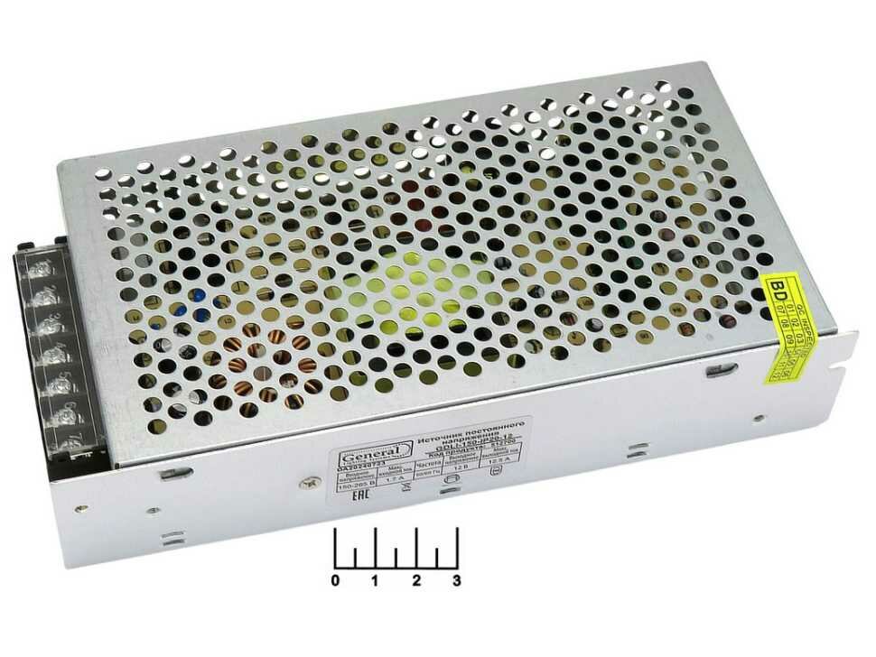 Блок питания 12V 12.5A 150W GDLI-150-IP20-12 General (512700)