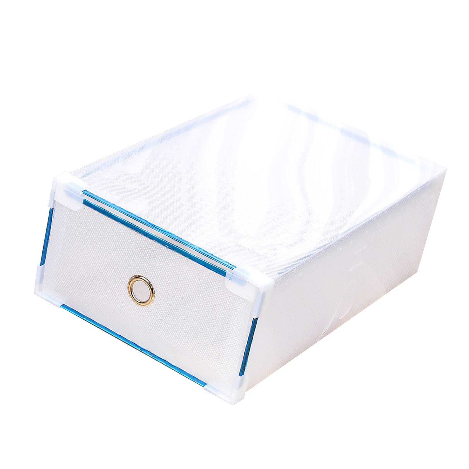 Транспarent Shoe Box, тип ящик, пылепroof, мультифункциональный органайзер для стола, хранилище для косметики, канцелярии, пластик, вес 300.00г, размер 34x22x13см, 1 шт.