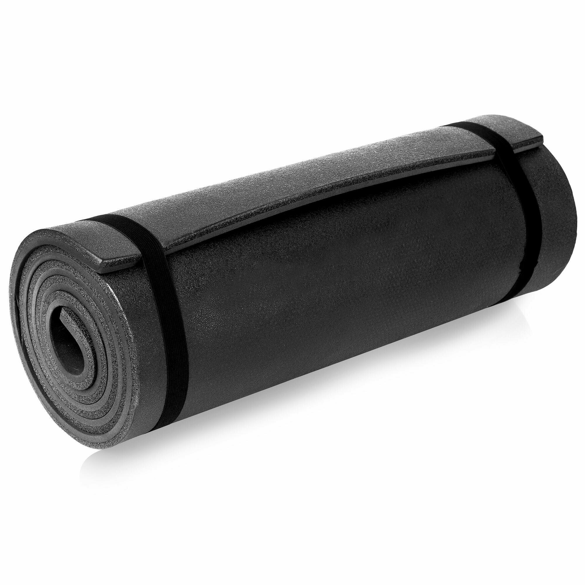 Decathlon Двухслойный спальный коврик Spokey CAMPINOS, 180x50x1 см, черный