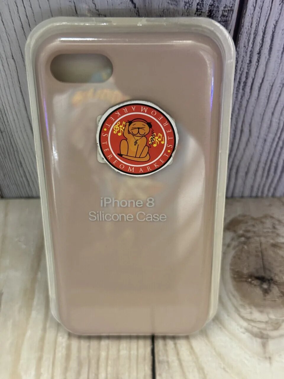 Чехол для Apple iPhone 7/8 Silicone Case без лого (полная защита)пудровый