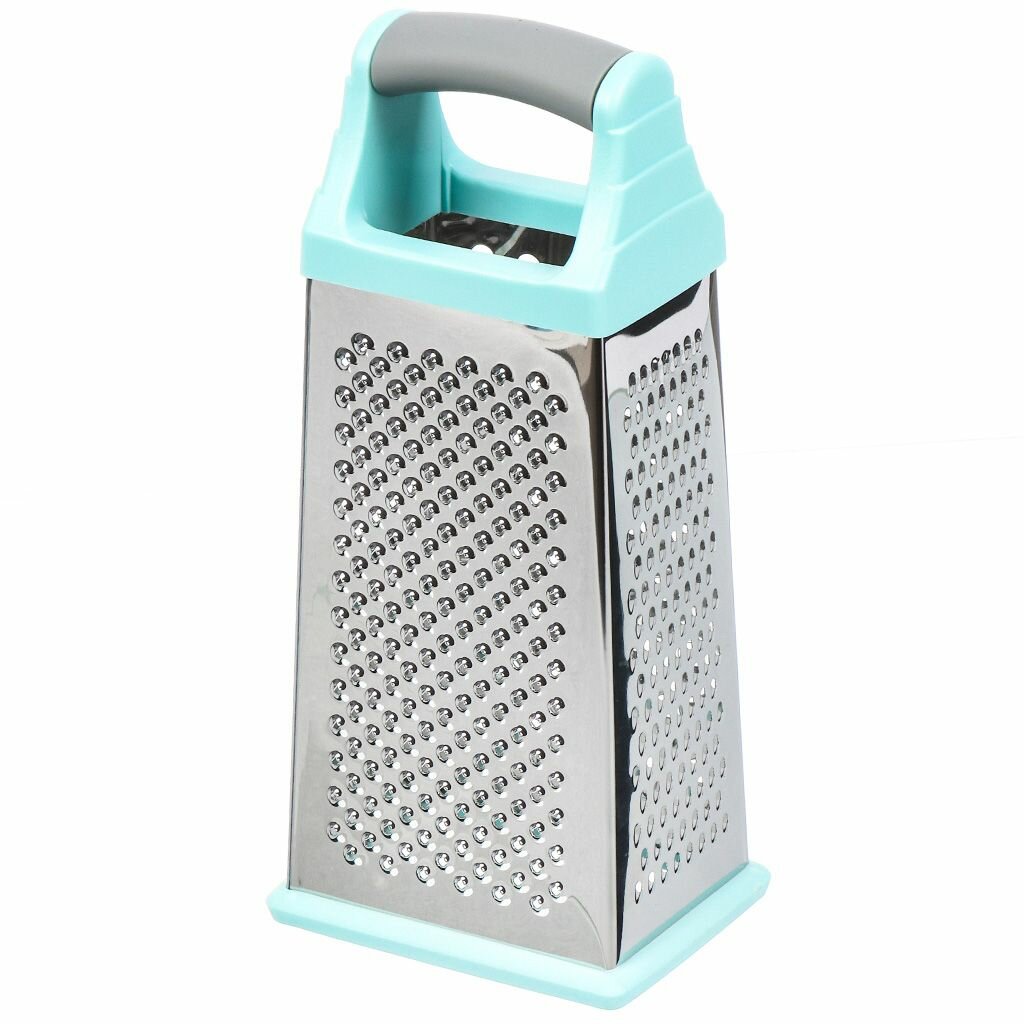 Терка ручная для овощей, чеснока, сыра, 24х11х8.5 см, нержавеющая сталь, 4 грани