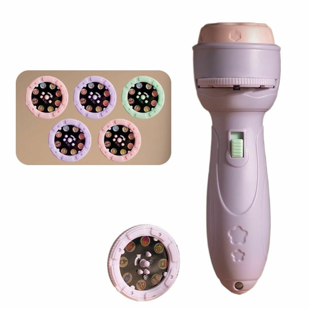 Проекционный фонарик, игрушка-проектор с фонариком, познавательная светящаяся детская игрушка