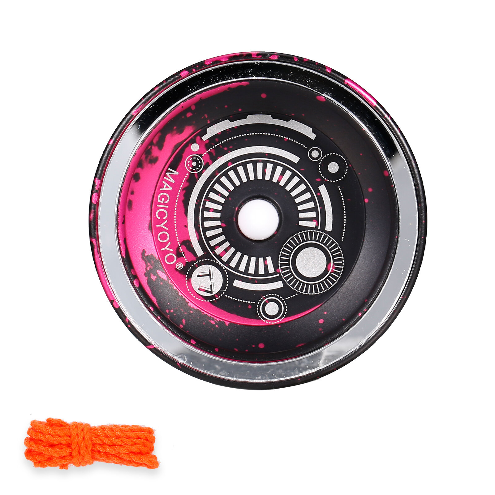 Йо-йо MagicYoyo T7 с регулировкой скорости для детей и начинающих, с узким подшипником, стальной осью, корпусом из алюминиевого сплава, позволяющим выполнять петли.
