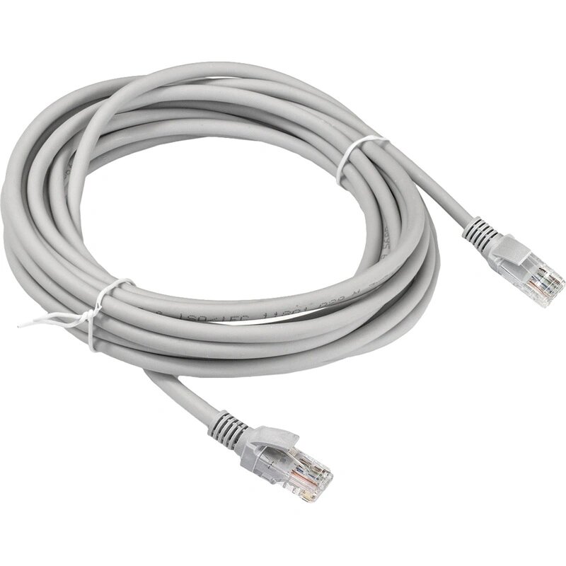 Патч-корд ExeGate UTP-RJ45-RJ45-5e-10M-GY, cat.5e, 10м, серый