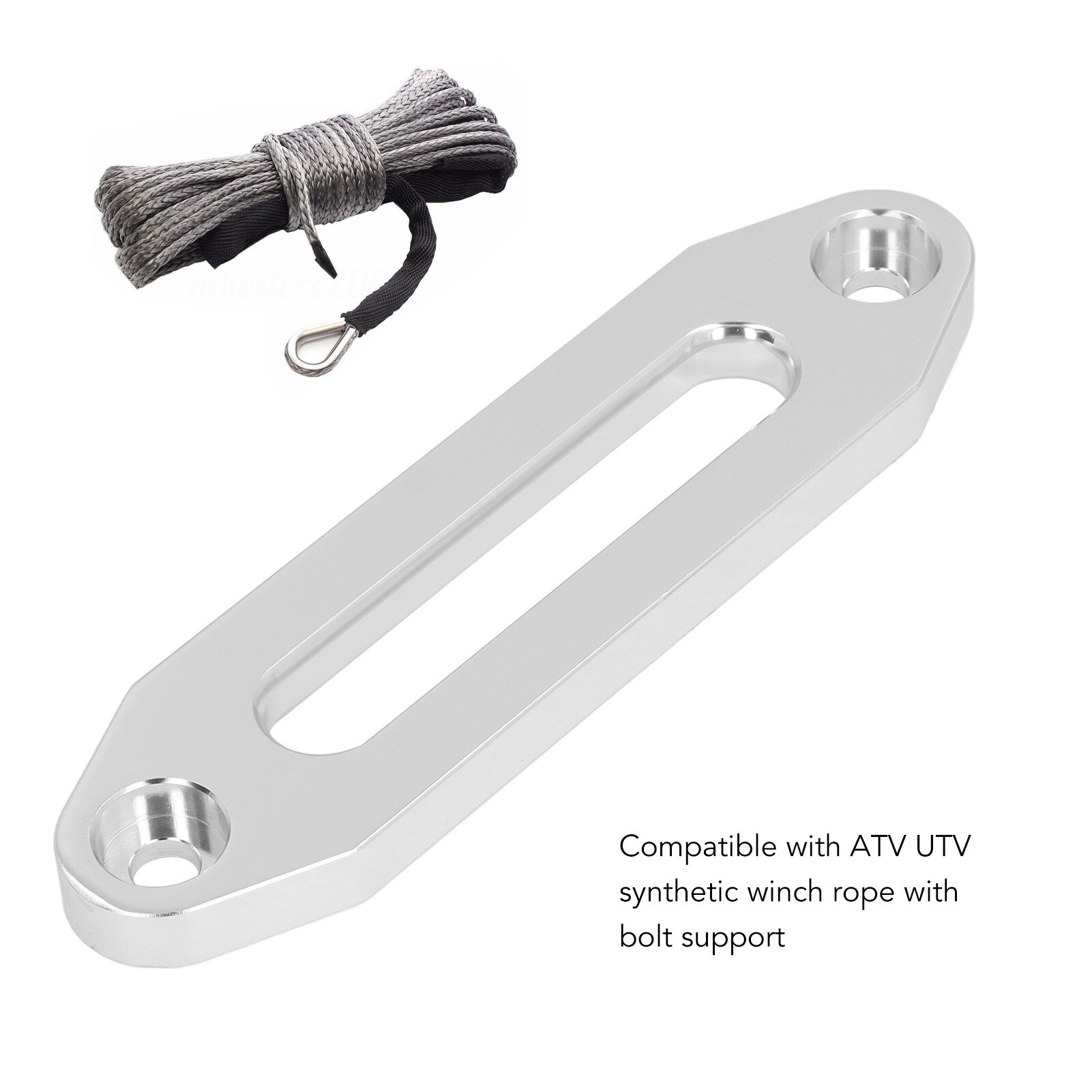 Алюминиевый клюз Hawse, износостойкий, чтобы избежать запутывания, буксирный синтетический трос лебедки для ATV UTV 6000LB 203 мм