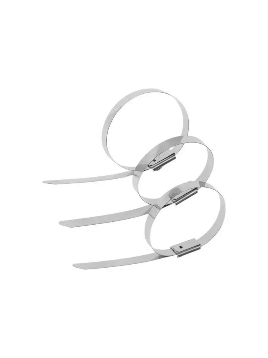 Стяжки из нержавеющей стали 4.6x150 мм, 100 шт.