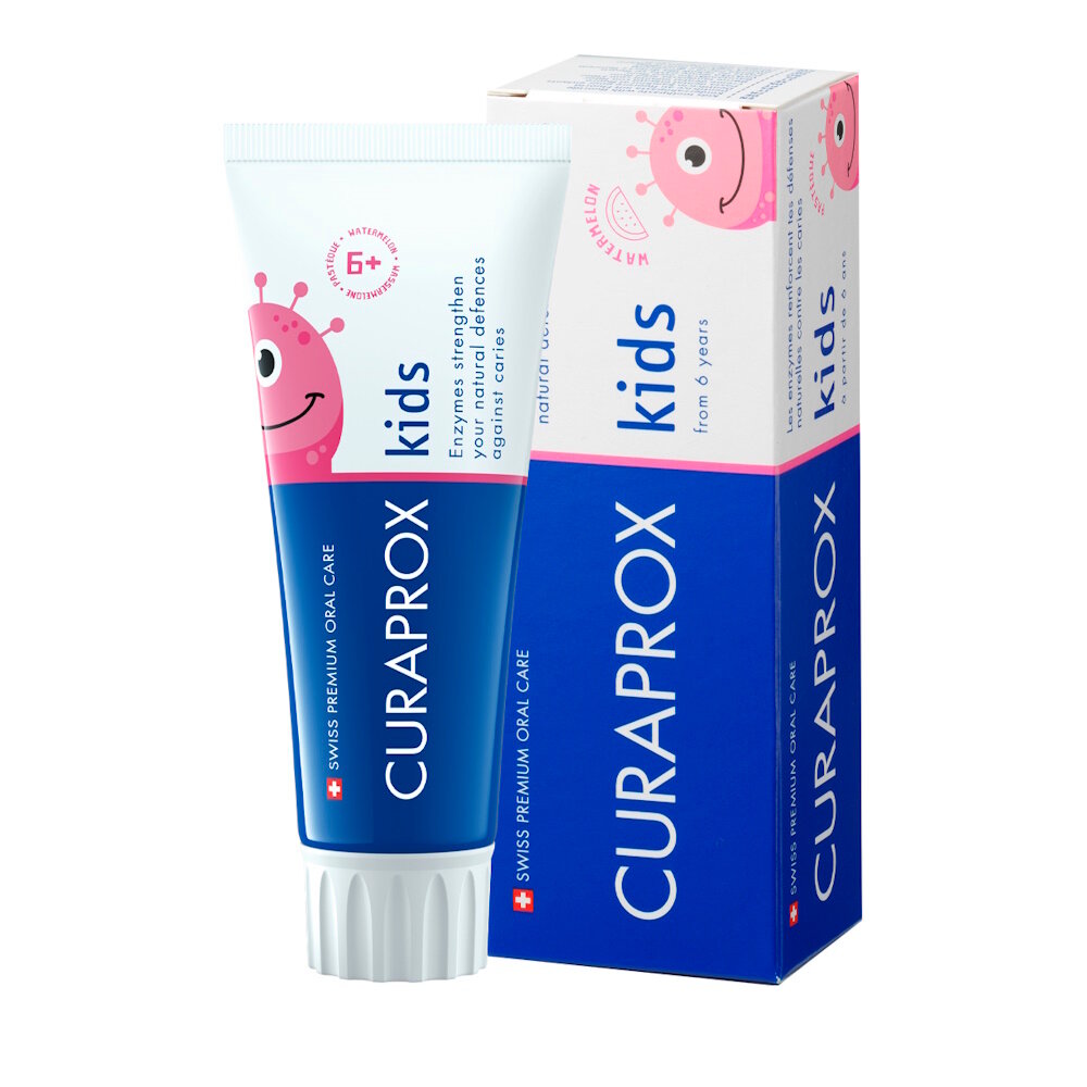 Curaprox kids зубная паста для детей старше шести лет со вкусом арбуза 60 мл