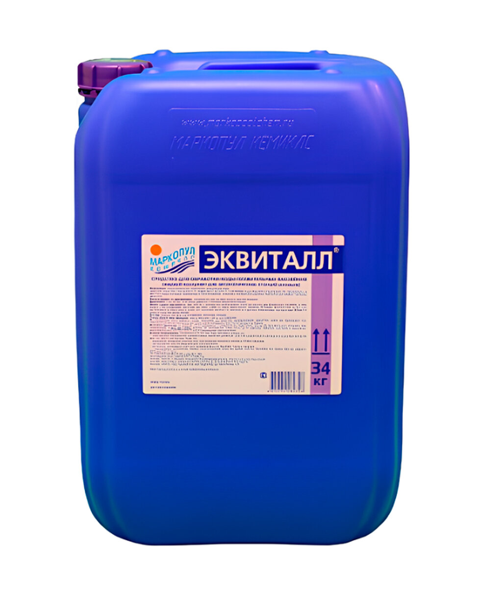 Жидкий коагулянт/флокулянт для бассейна Маркопул Кемиклс Эквиталл канистра 30л (34кг)