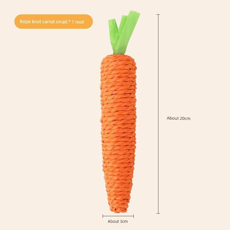 Игрушка для кошек: милая морковка для самостоятельных игр, снятия скуки, прочная, устойчивая к жеванию, для чистки