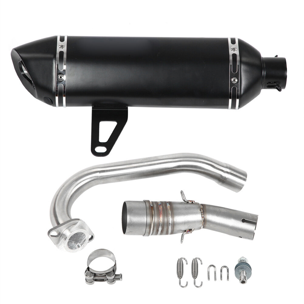 Полная выхлопная система мотоцикла, коллектор средней трубы, накладной глушитель для Yamaha Xmax250 Xmax300 17-18