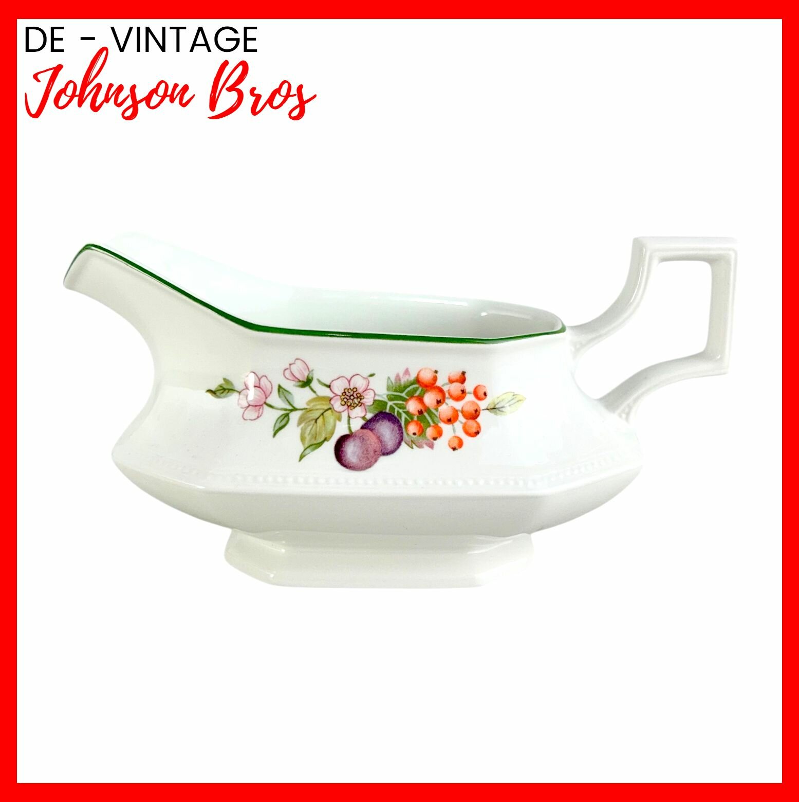 Соусник Фрукты, Johnson Bros, винтаж. Англия