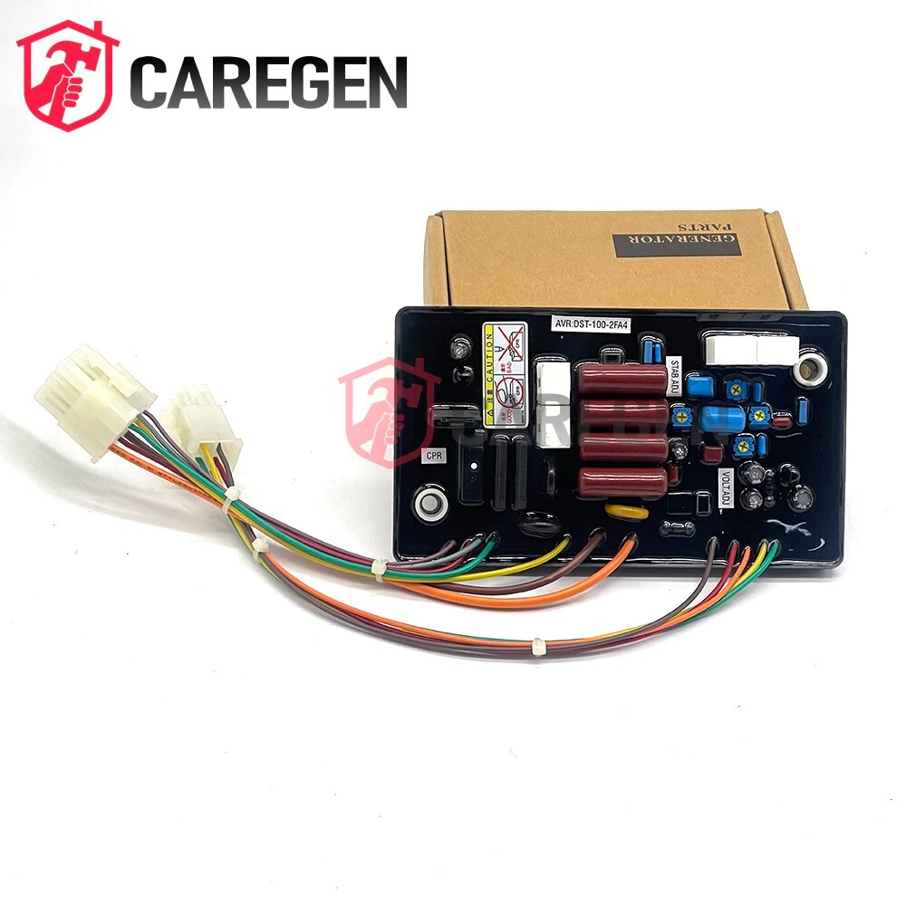 CAREGEN DST-100-2FA4 Генератор AVR Автоматический регулятор напряжения Стабилизатор Дизельный генератор Модуль управления напряжением