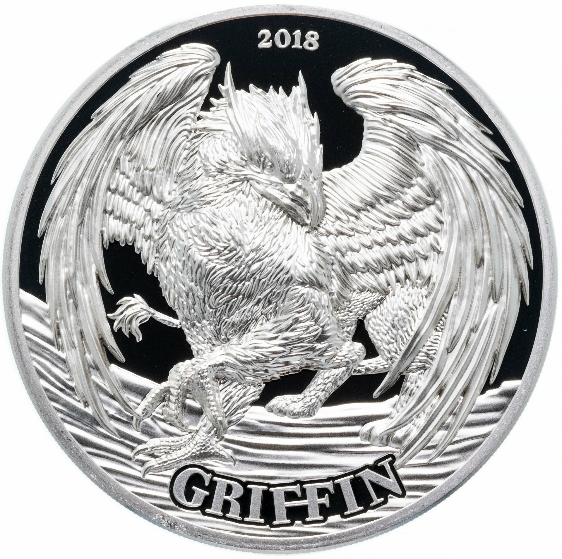 Танзания 1500 шиллингов 2018 Proof "Грифон", Серебро 999