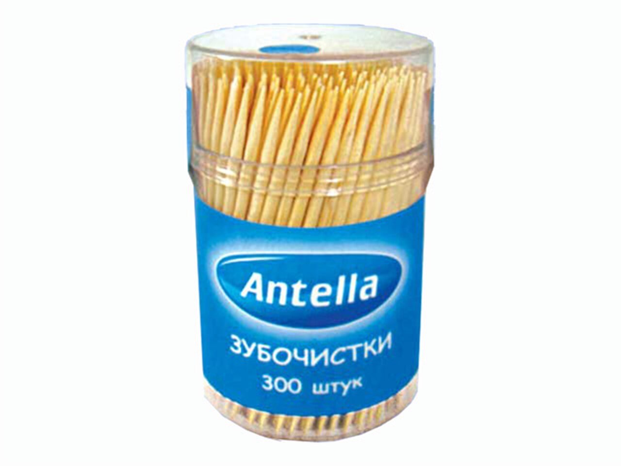 Зубочистки ANTELLA 300 шт, 6,5 см, универсальные, деревянные