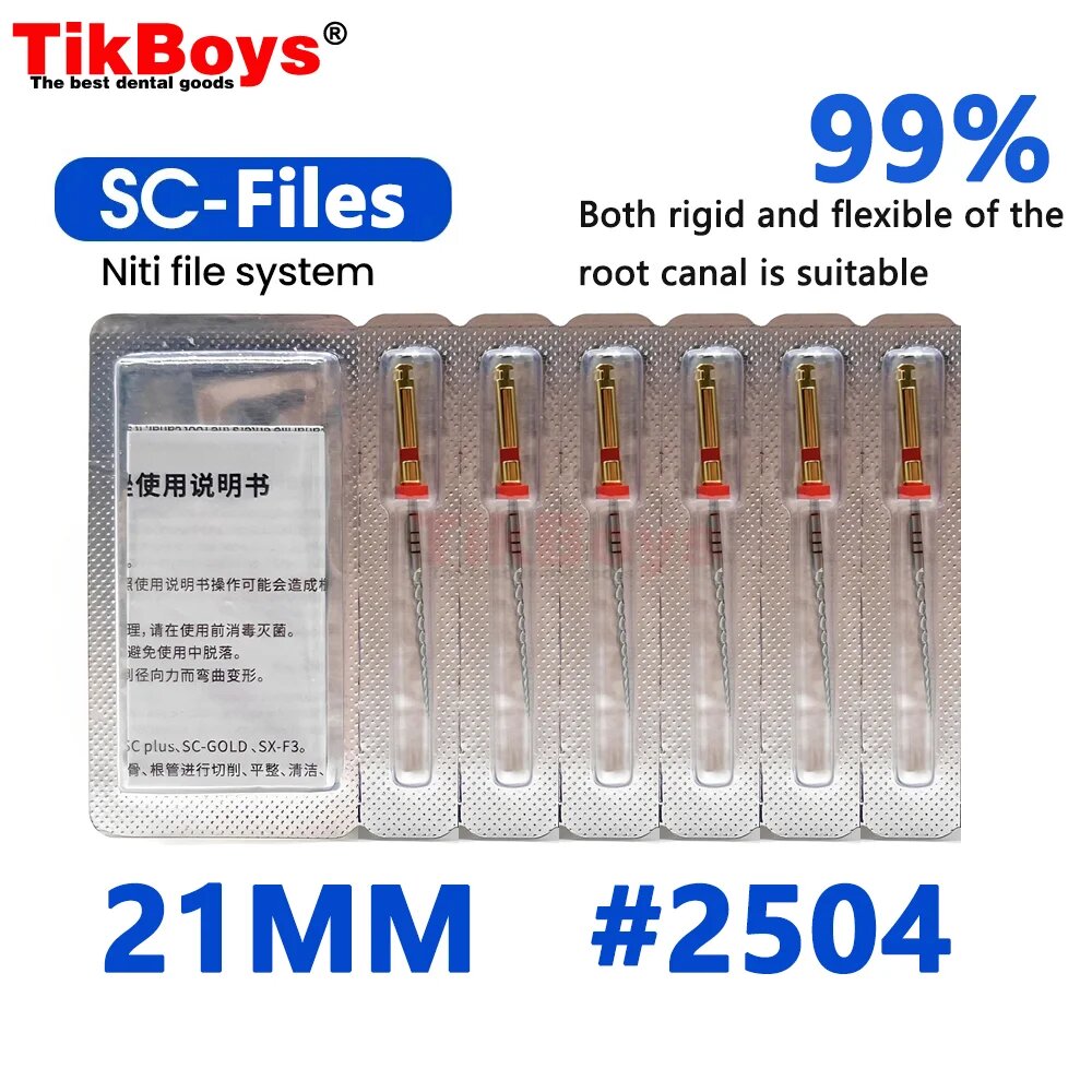 TikBoys SC-Files Niti 21 мм #2504
