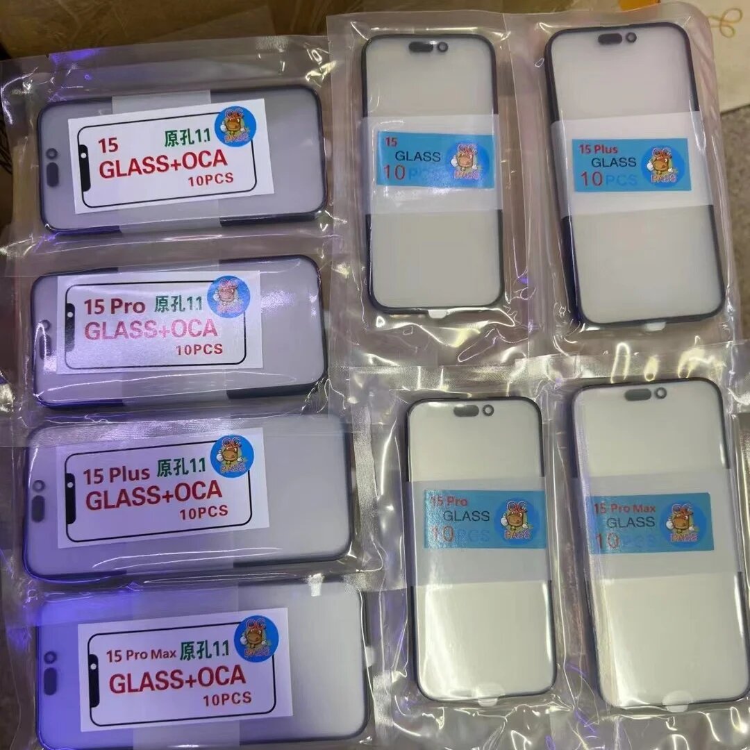 5 шт. XF 1:1 качественное стекло + OCA 2в1 для iPhone 17air 17promax 17 12 13 11 14 plus 15 16 pro max mini X XS XR MAX сенсорный ЖК-объектив