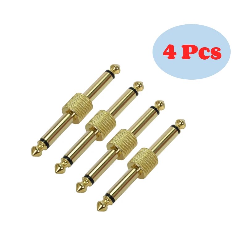 4 шт. Разъем 6,35 мм для гитарных педалей, Цвет: 4pcs I