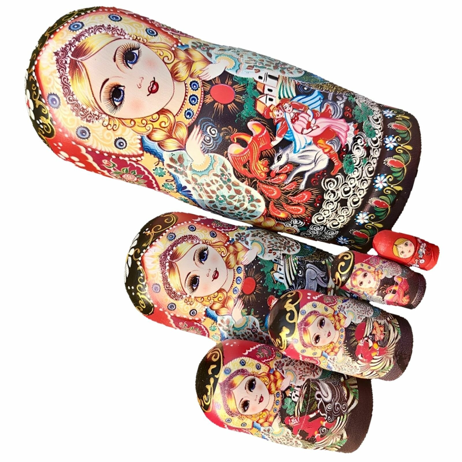 Набор из 7 матрешек развивающая игрушка натурального дерева безопасный культурный подарок