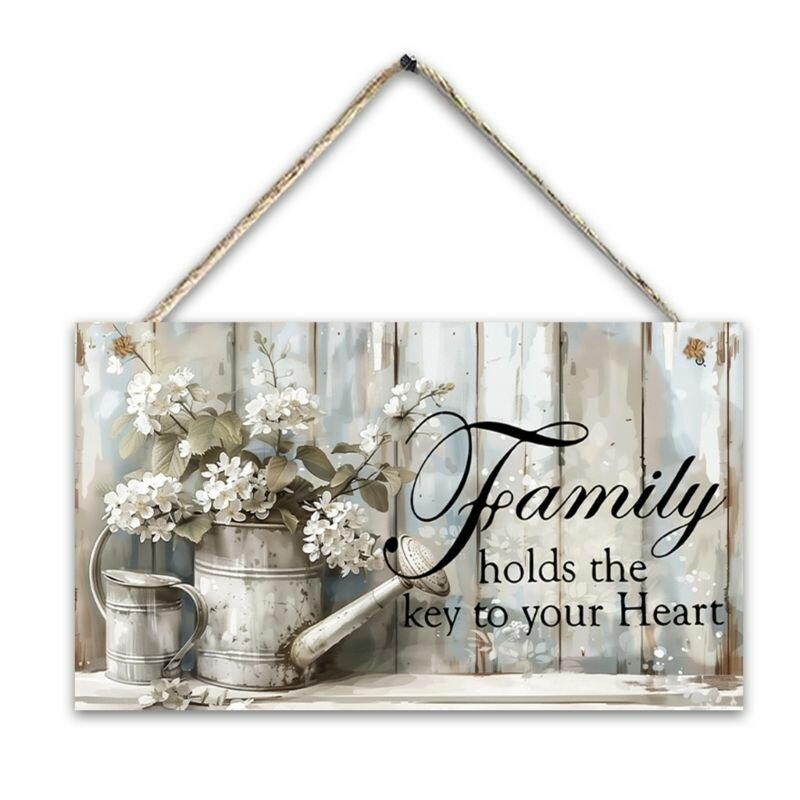 (1 шт.) Деревянная табличка/мотивационная надпись для дома - A