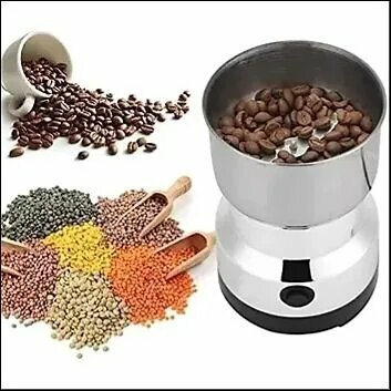 Мощный измельчитель для сухих продуктов. Электрическая мельница для специй, зерна, соли, муки. Блендер-дробилка для дома.