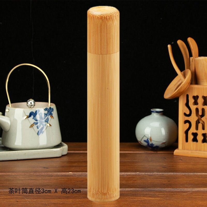 Портативная бамбуковая чайная банка маленького размера, портативная фиолетовая бамбуковая чайная банка, мини-бамбуковая банка из старого нефрита, герметичная бамбуковая чайная банка Mei Fei