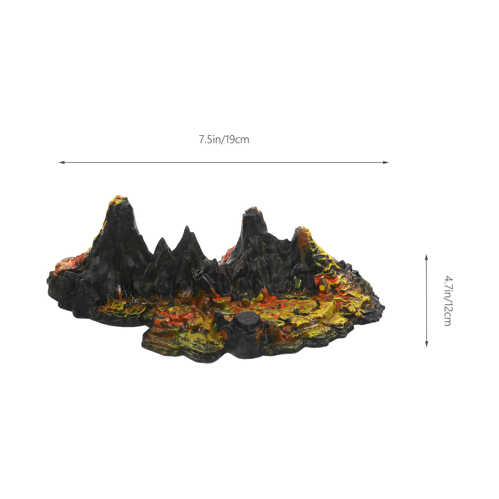 10 Штук Модели Вулкана Вулкан Статуэтка Для Декора Аквариума Размер 19X12X6Cm