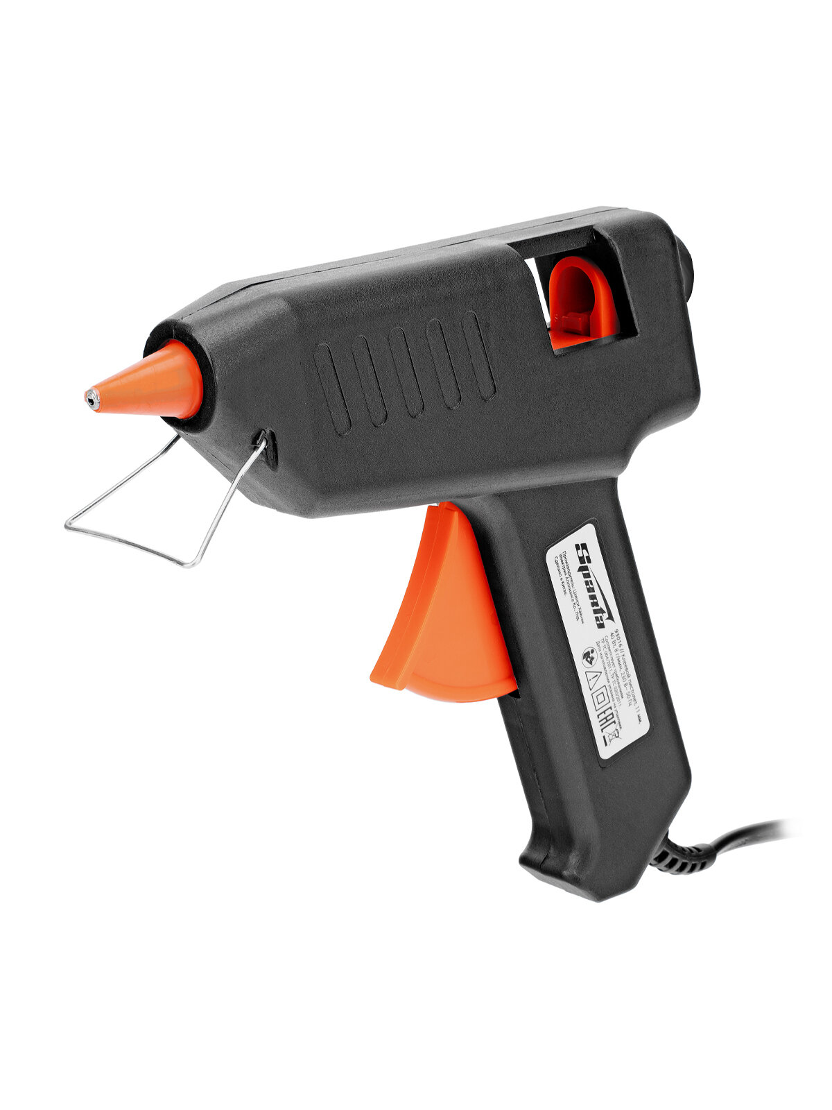 Клеевой пистолет Sparta стержень 11 мм, мощностью 40 Вт, 8 г/мин 93016