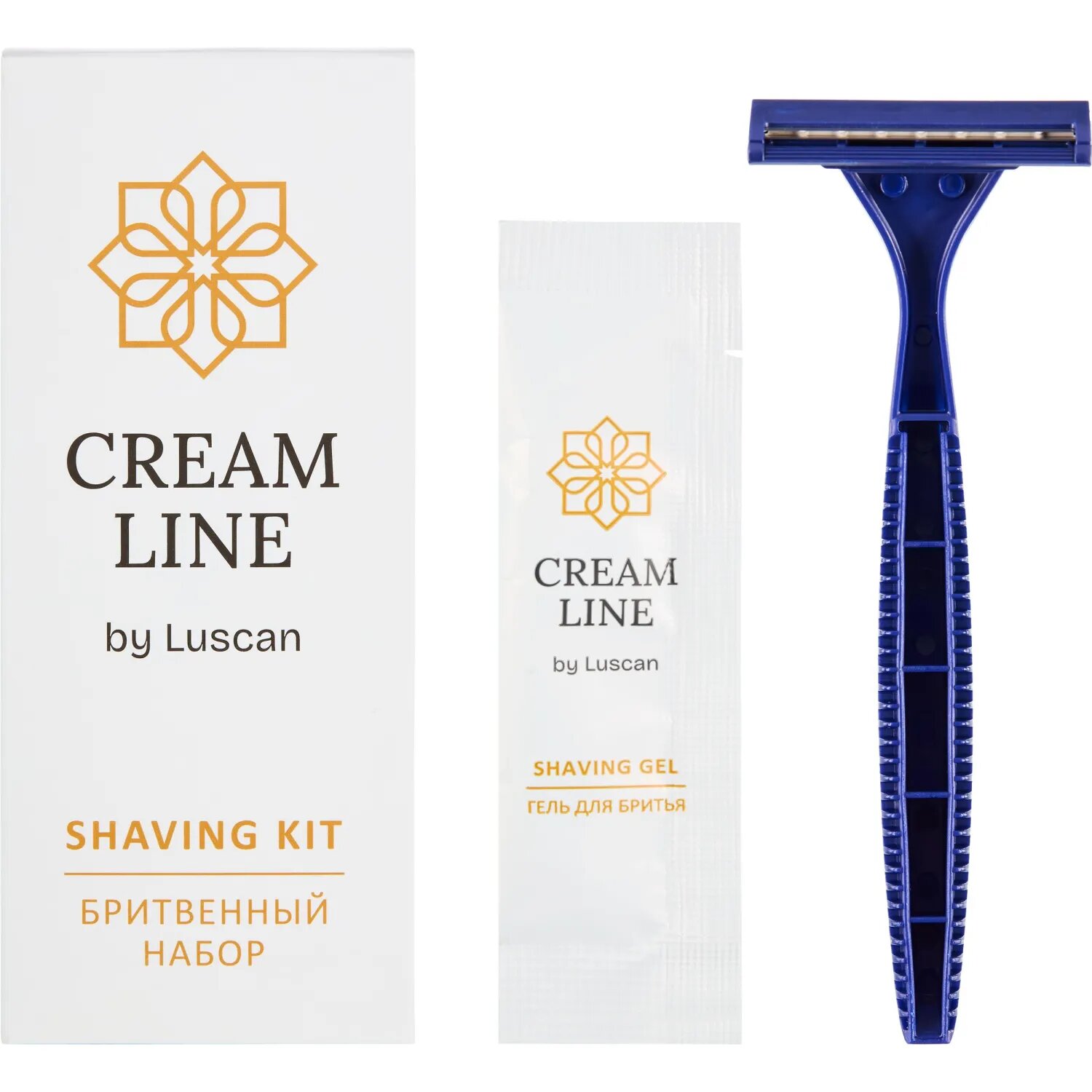Набор бритвенный Luscan Cream Line картон,200шт
