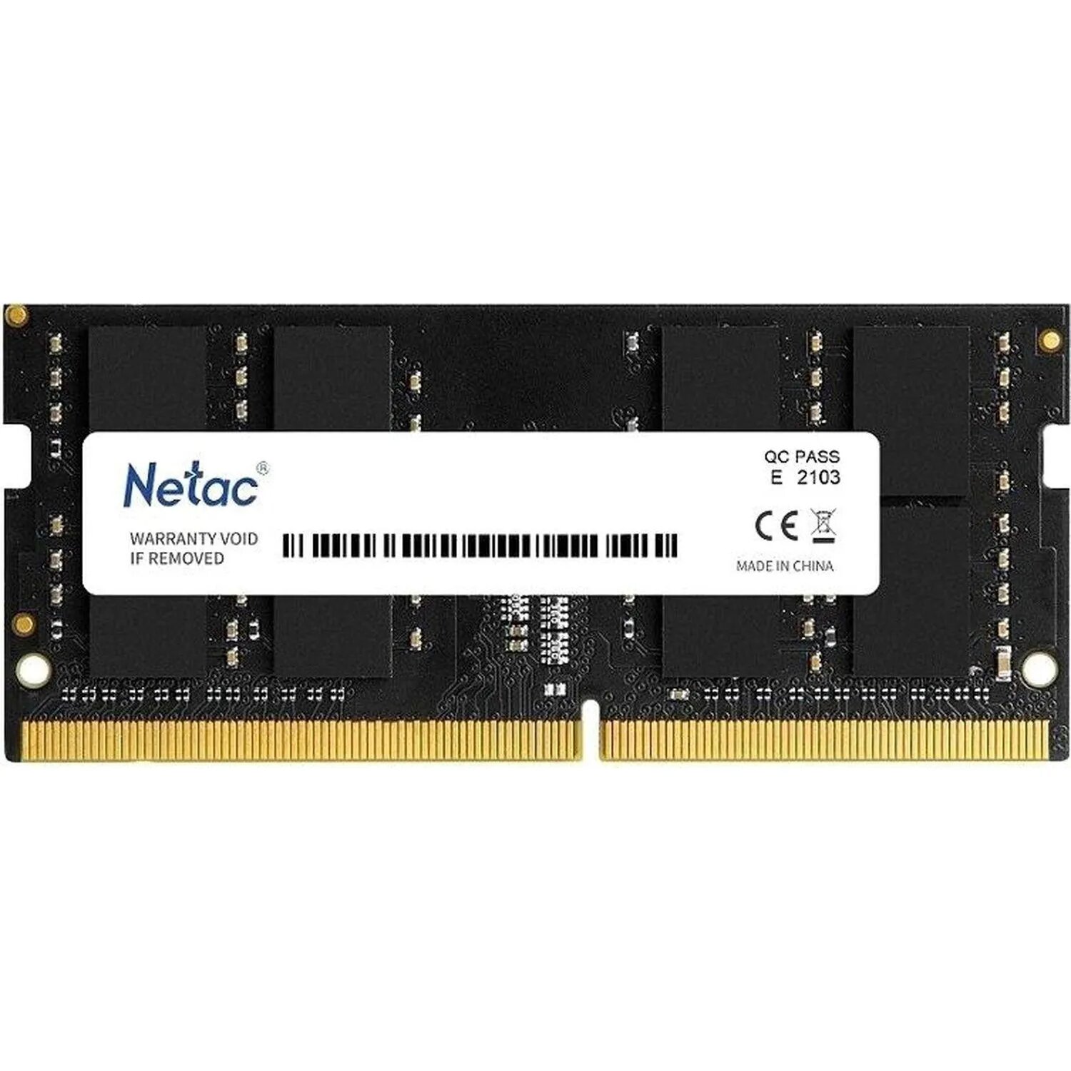 Модуль памяти Netac DDR4 SO-DIMM 8Gb 3200МГц CL22 (NTBSD4N32SP-08)