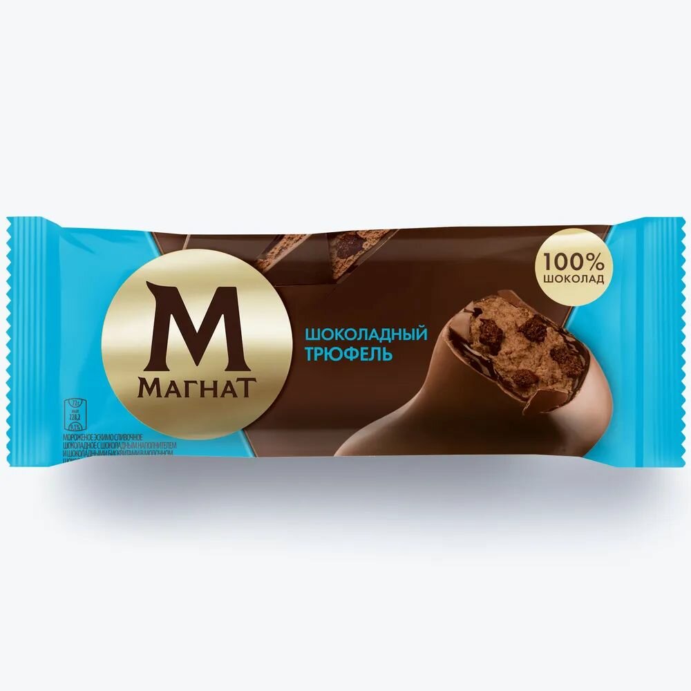 Мороженое эскимо в шоколаде шоколадный трюфель, 67 г, Магнат