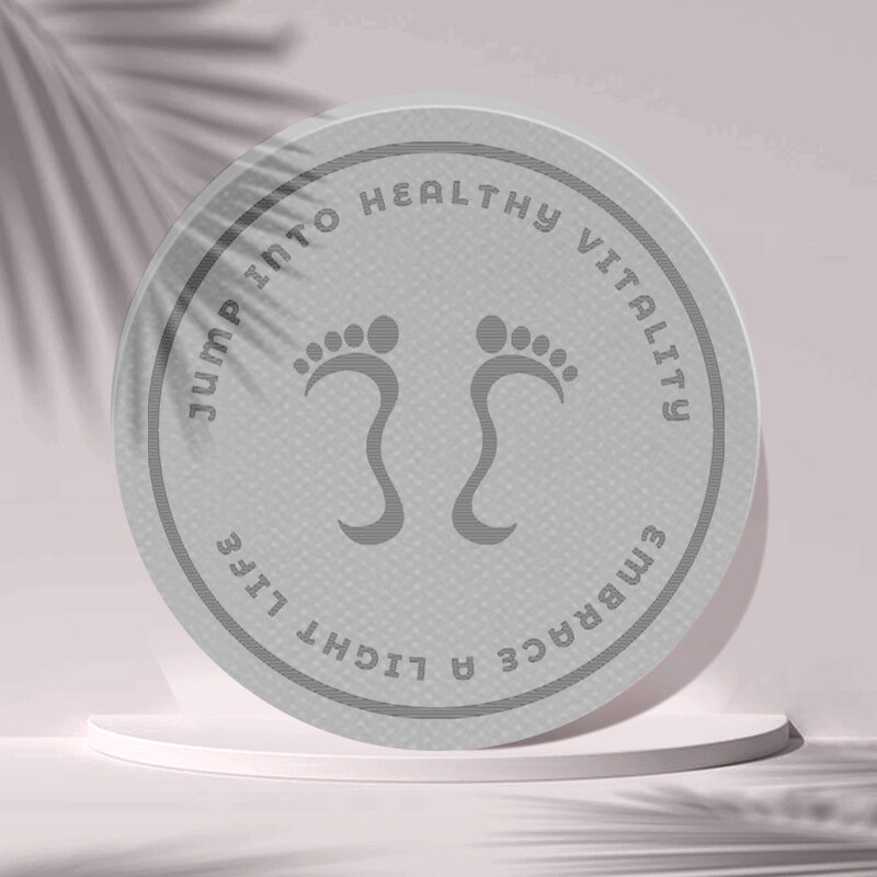 Беспроводной круглый мат для прыжков, TPE мат для упражнений, йоги, утолщенный фитнес-мат с амортизацией, звукоизоляционный, нескользящий, бесшумный мат для бега