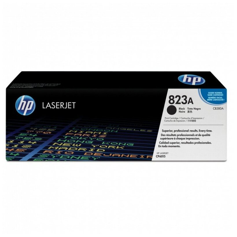 Картридж лазерный HP 823A CB380A черный 16500стр. для HP CLJ CP6015
