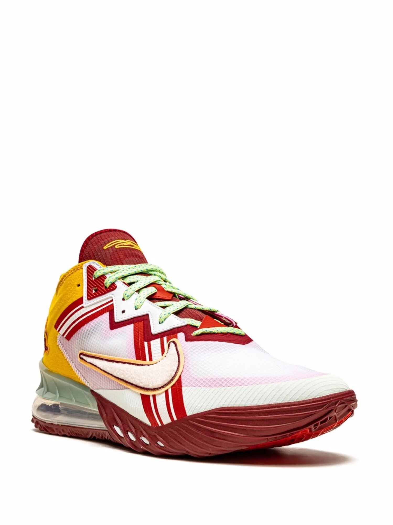 Кроссовки NIKE x Mimi Plange LeBron 18 Low, размер 17 US, серебристый — фото 1