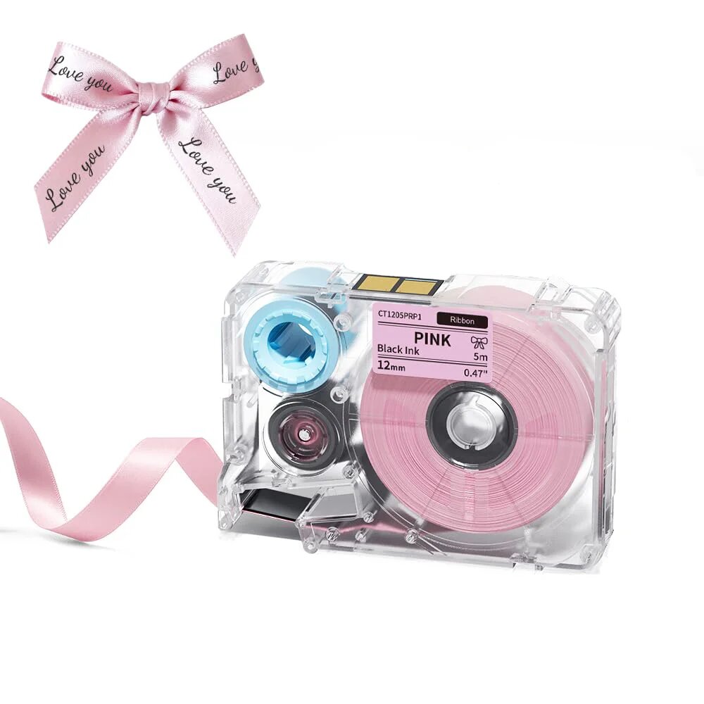 Labelife Атласные ленты для Phomemo A30/P15 золотой текст на темно-синем pink